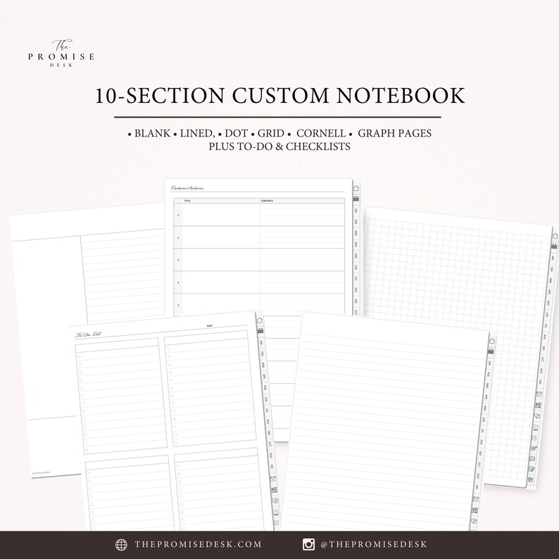 2025 Minimalist Digital Planner | 365 Days Fully Hyperlinked Monthly ...