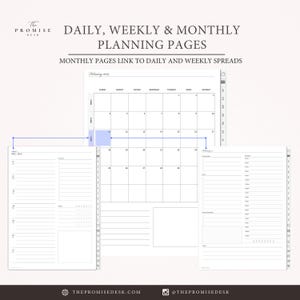 2025 Minimalist Digital Planner | 365 Days Fully Hyperlinked Monthly ...