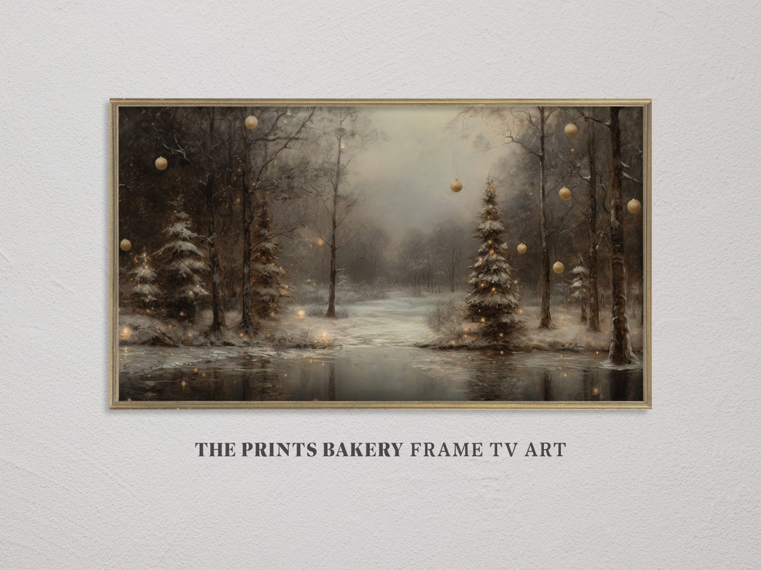 FRAME TV ART Christmas Magical Winter Forest, Enchanting Snowy ...