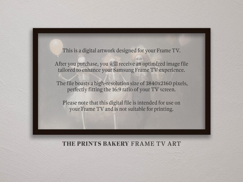 Samsung FRAME TV ART, Skeletons Party Painting, Muted Neutral Farmhouse ...