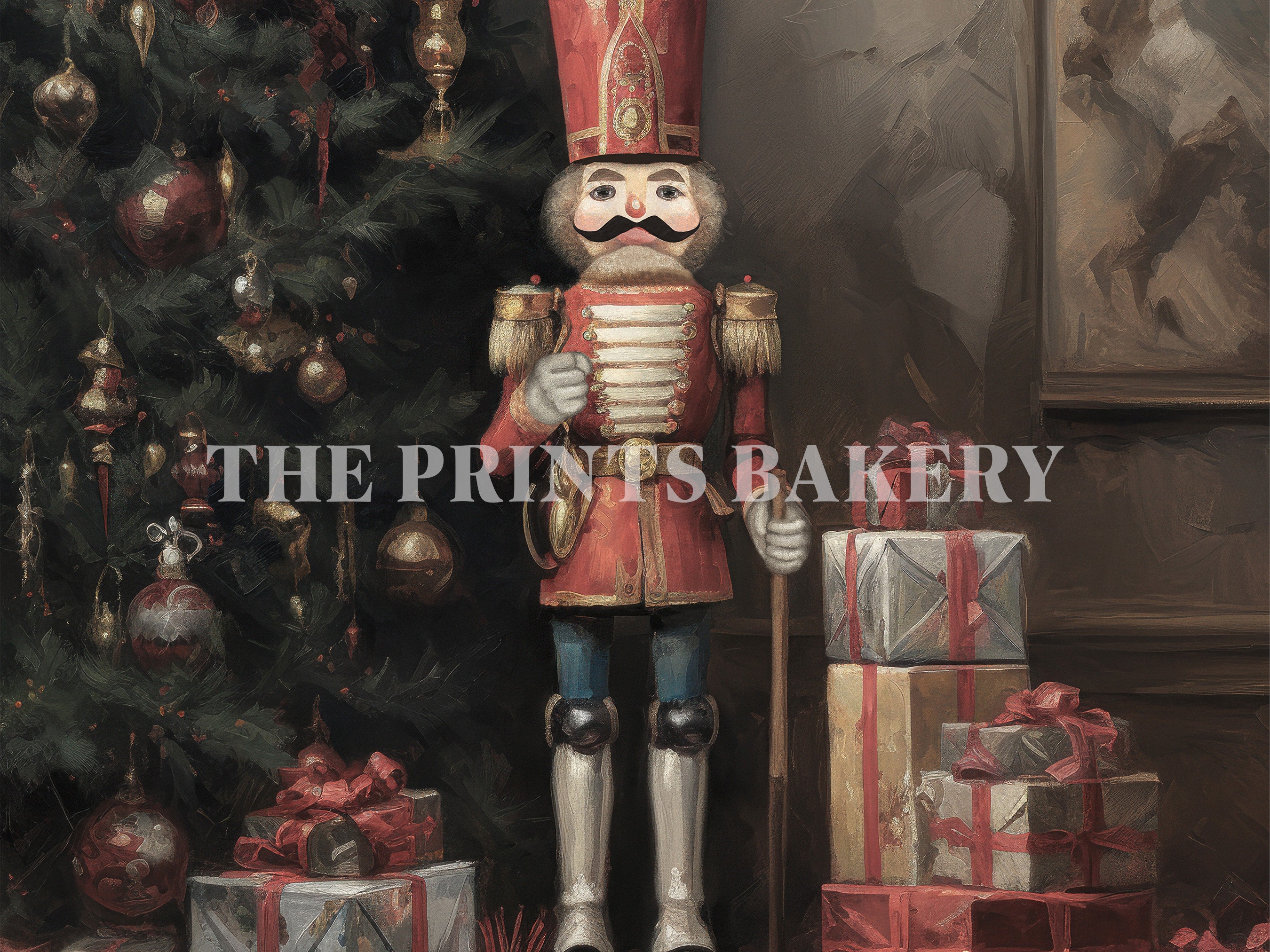 PRINTABLE Nutcracker Christmas Print, Whimsical Vintage Xmas Art Prints ...