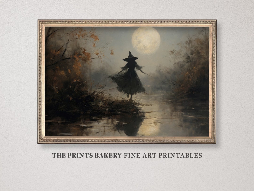 PRINTABLE Halloween Vintage Print, Witchy Farmhouse Prints, Neutral ...