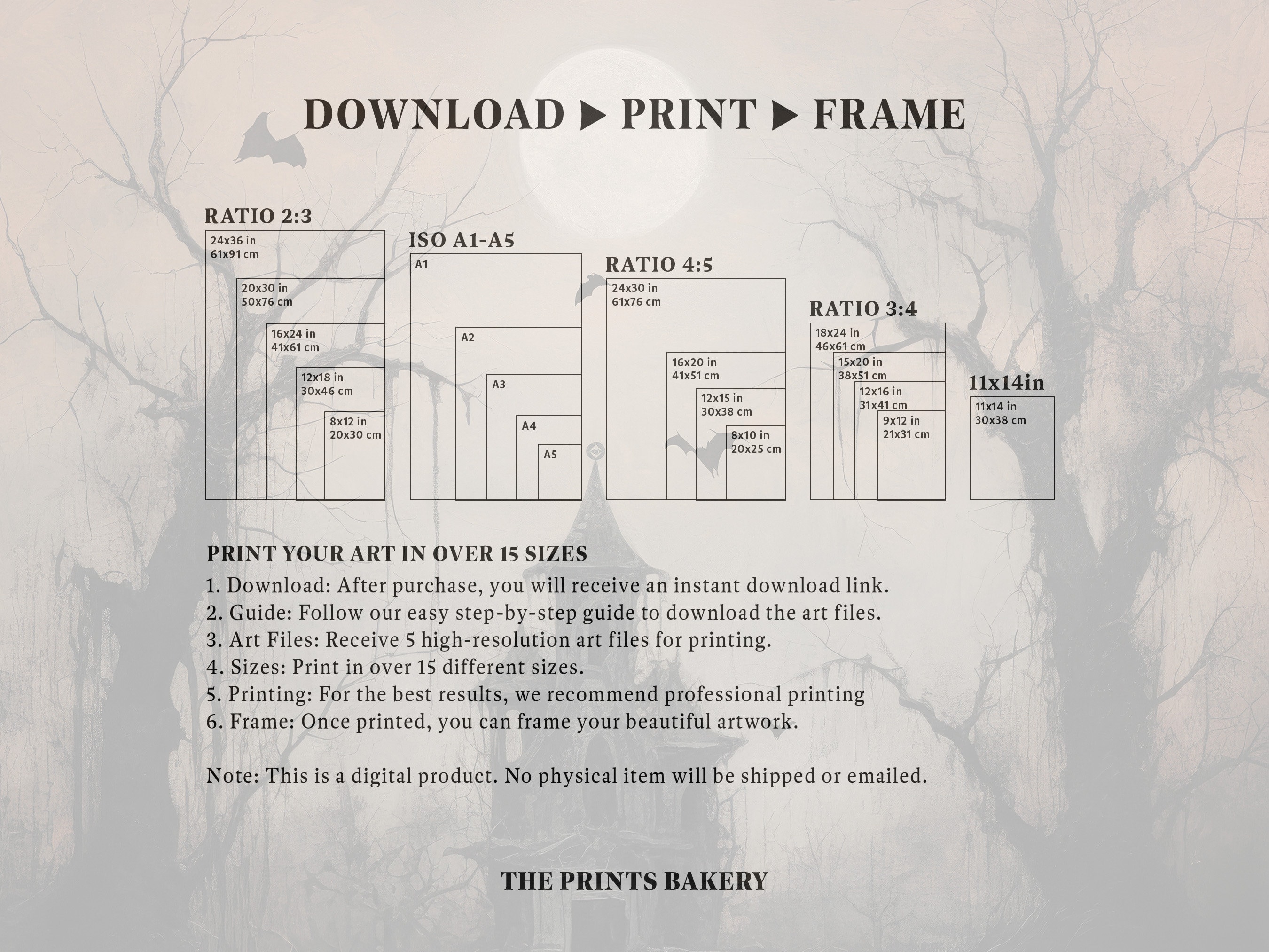 PRINTABLE Halloween 50 Mega Bundle Prints Collection, Halloween Gallery ...