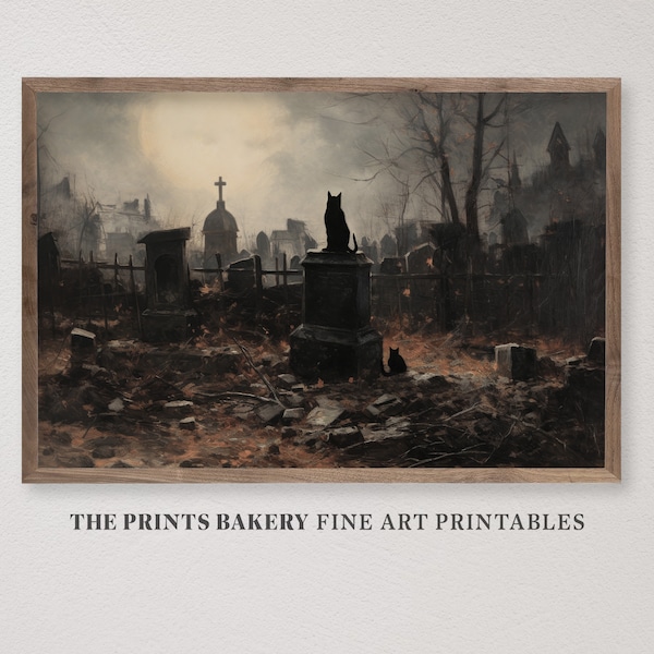 Halloween Graveyard - Etsy