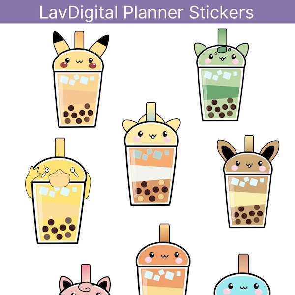 Pikachu Planner Stickers - Etsy