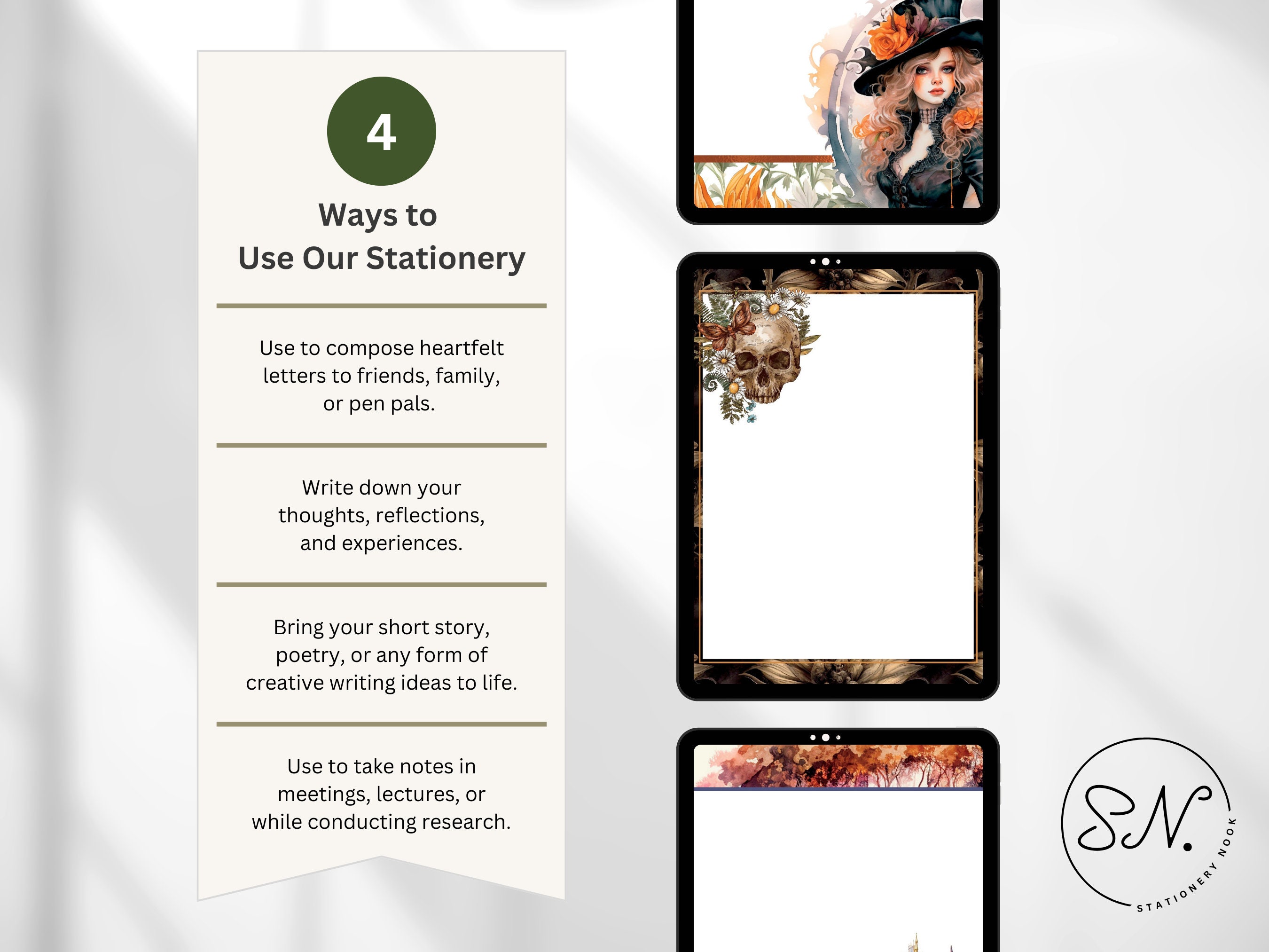 Fairytale Castle Stationery, Letter Writing, Lined & Unlined Note Paper ...