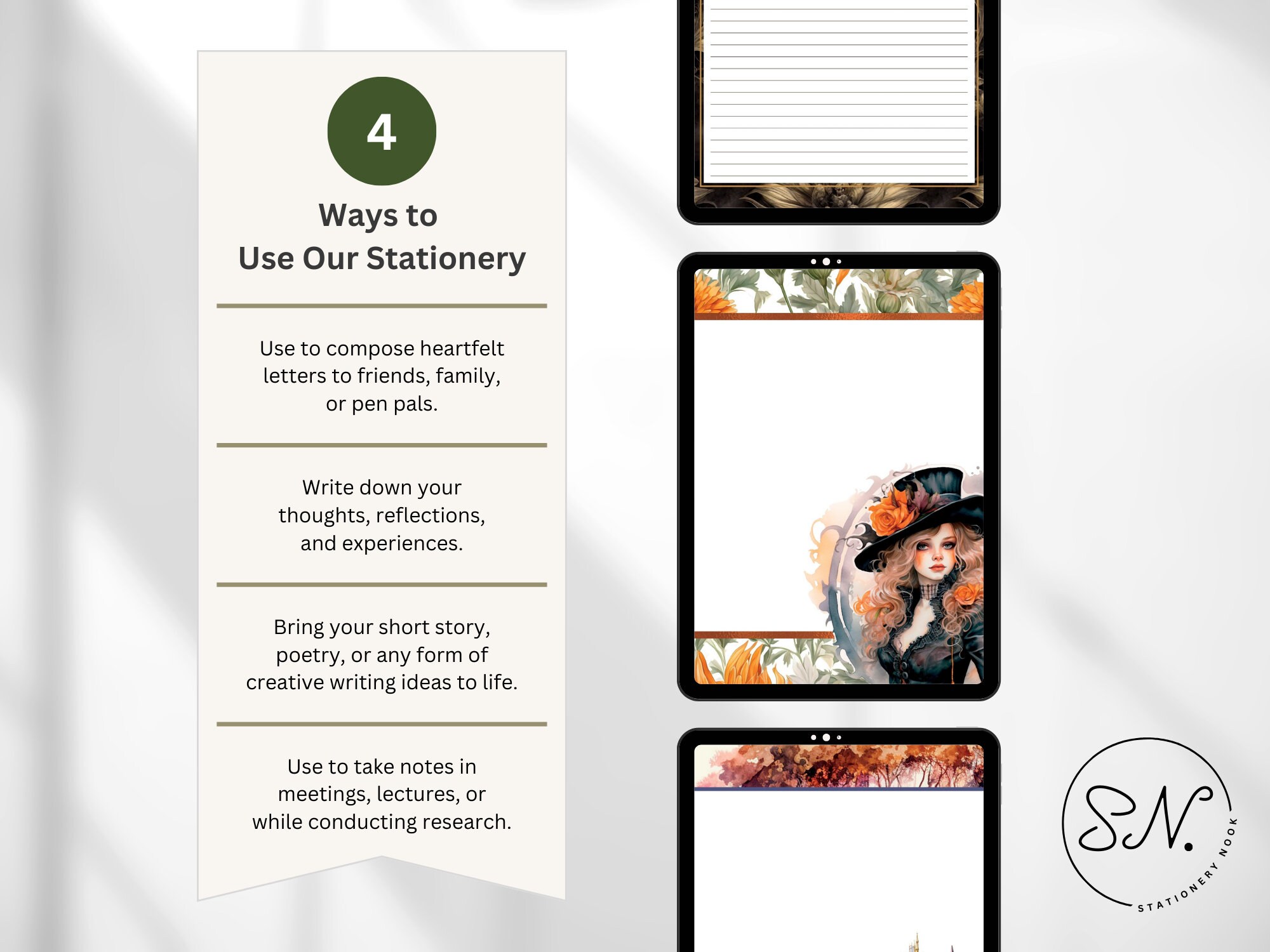 Skull Stationery Dark Cottagecore Letter Writing Set Digital Note ...