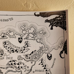 Map of Skyrim, Hand Drawn - Etsy