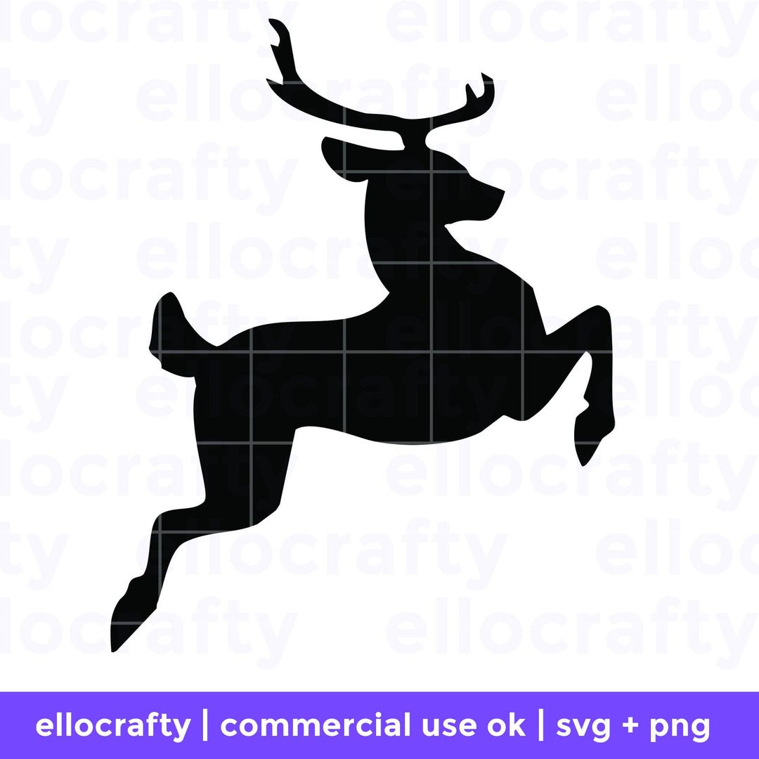 Reindeer Outline Svg, Reindeer Outline Png, Christmas Svg, Cute Outline ...