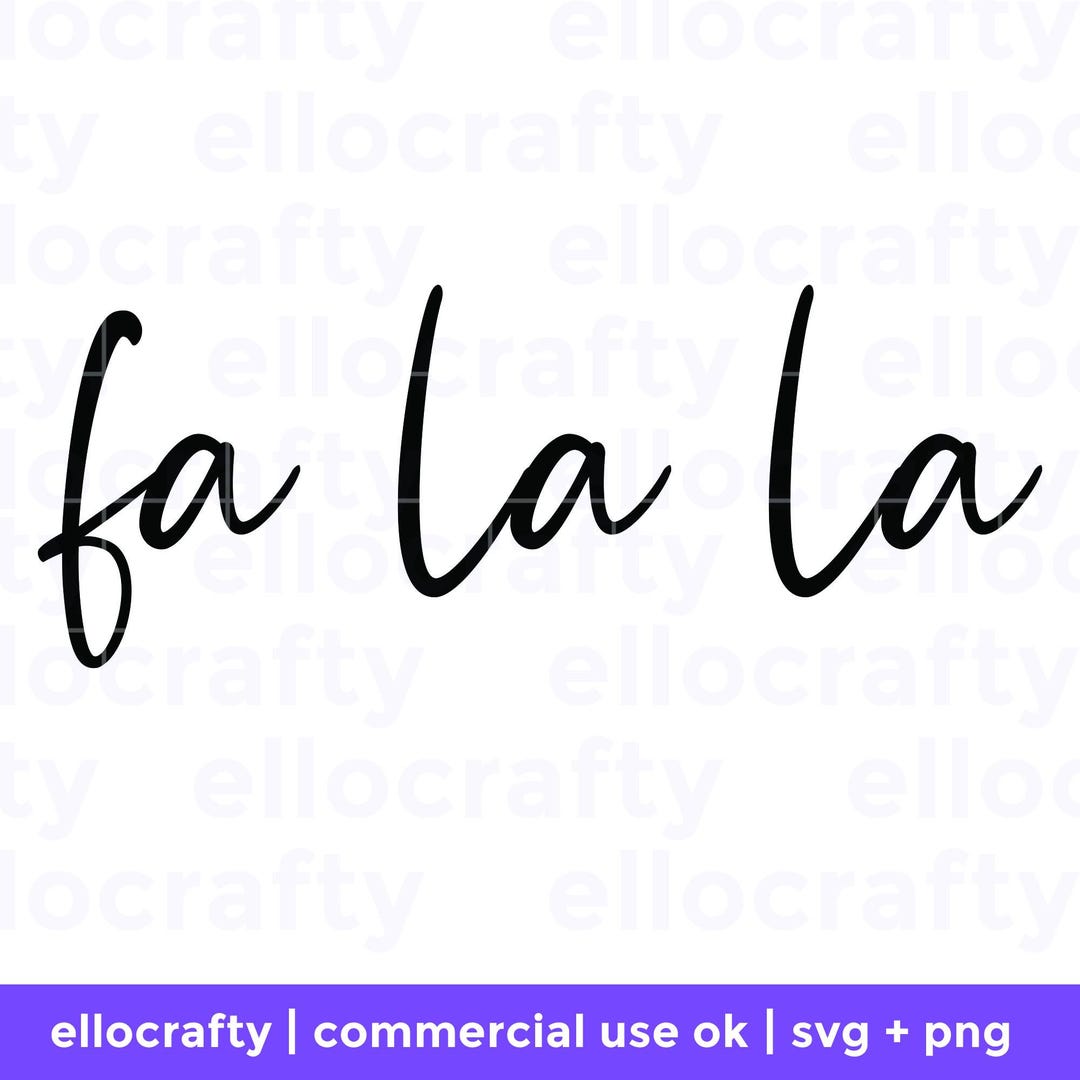Fa La La Svg, Fa La La Png, Simple Christmas Shirt Svg, Minimalist ...