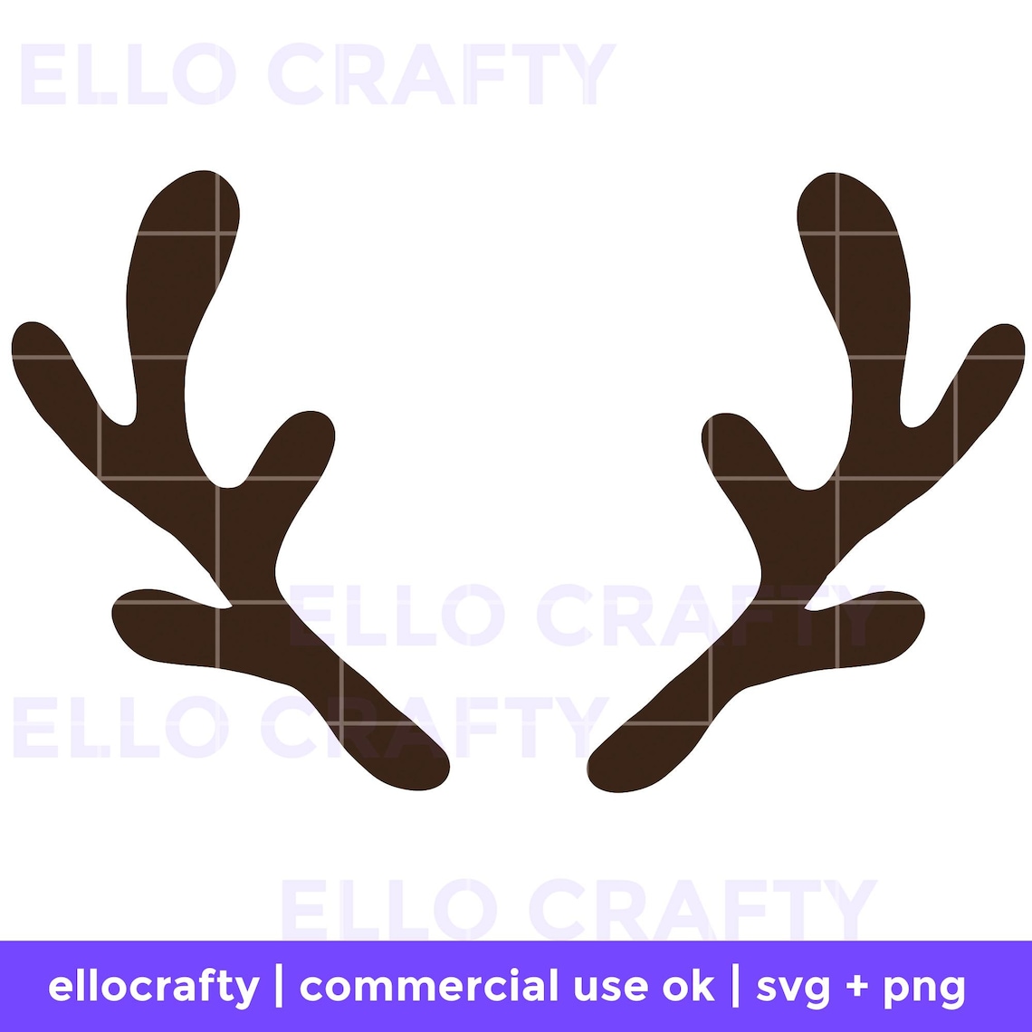 Antlers Svg, Reindeer Antlers Svg, Antler Svg, Christmas Clipart - Etsy