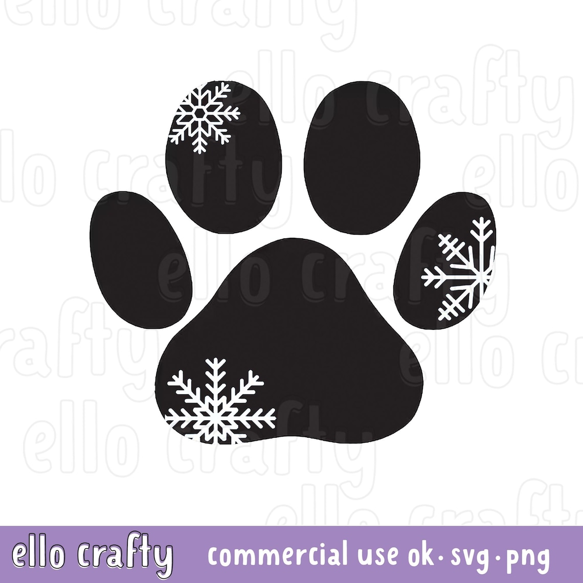 Snowflake Paw Print Svg, Paw Print Snowflake, Snowflakes Animal Lover ...
