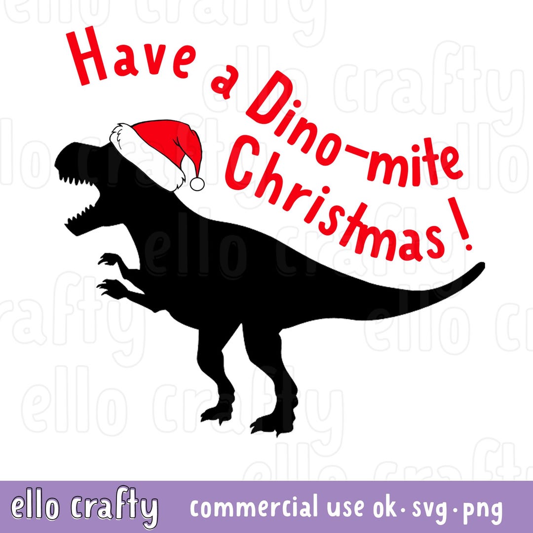 Dino-mite Christmas Svg, Dinomite Christmas Svg, Dinosaurs Christmas ...