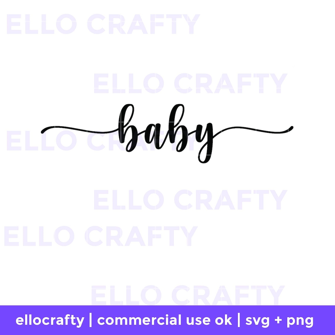 Baby Svg, the Word Baby Svg, Baby in Script, Baby in Cursive, Baby ...