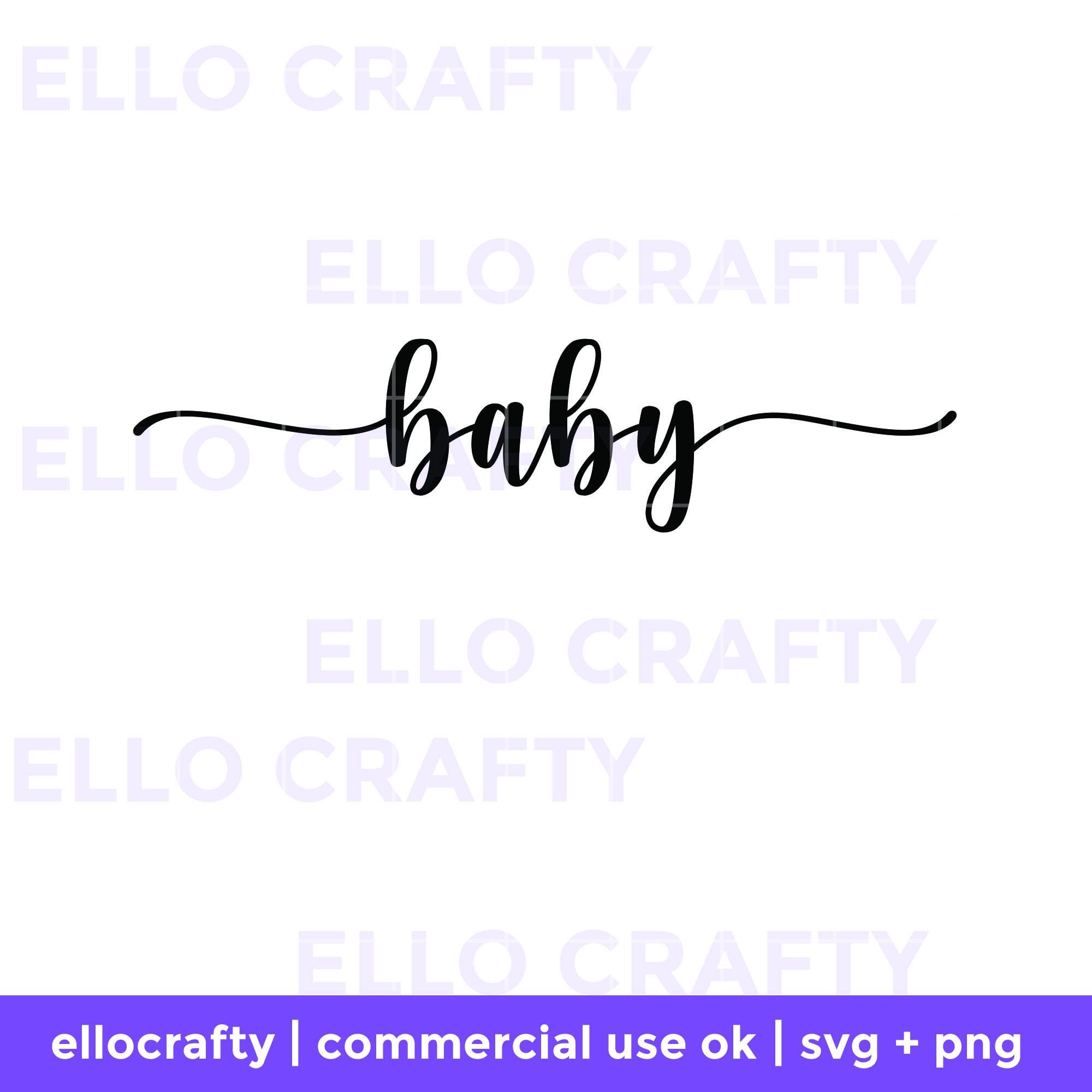 Baby Svg, the Word Baby Svg, Baby in Script, Baby in Cursive, Baby ...