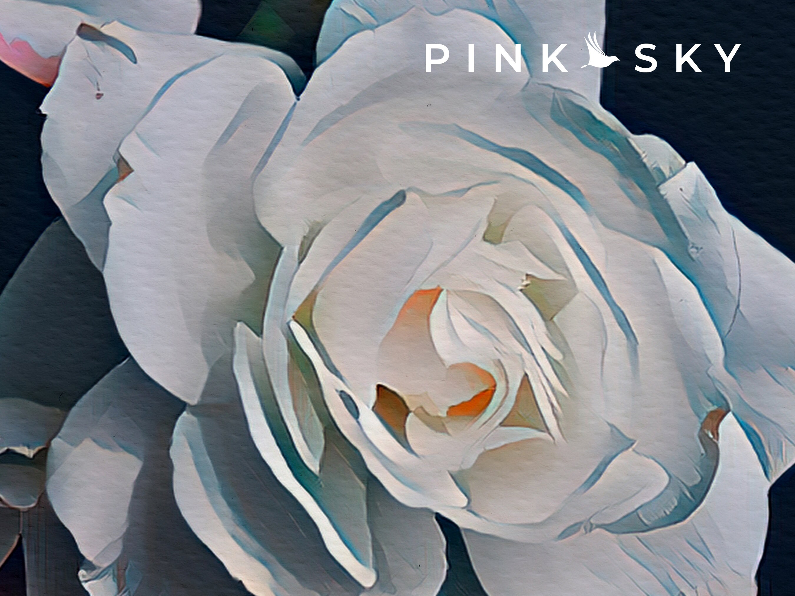 White Rose Abstract Printable Wall Art, Moody Floral Bouquet Fine Art ...