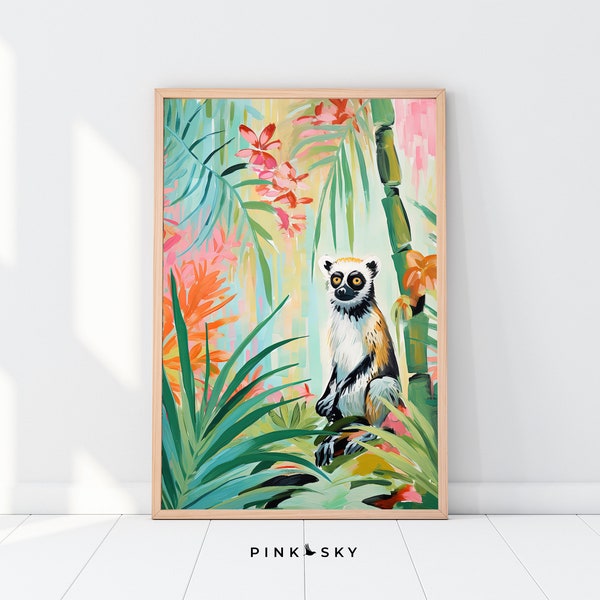 Lemur Print - Etsy