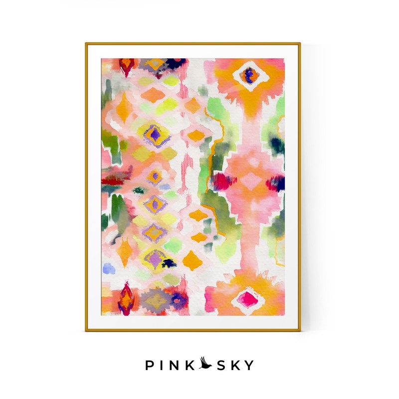 Ikat Painting - Etsy