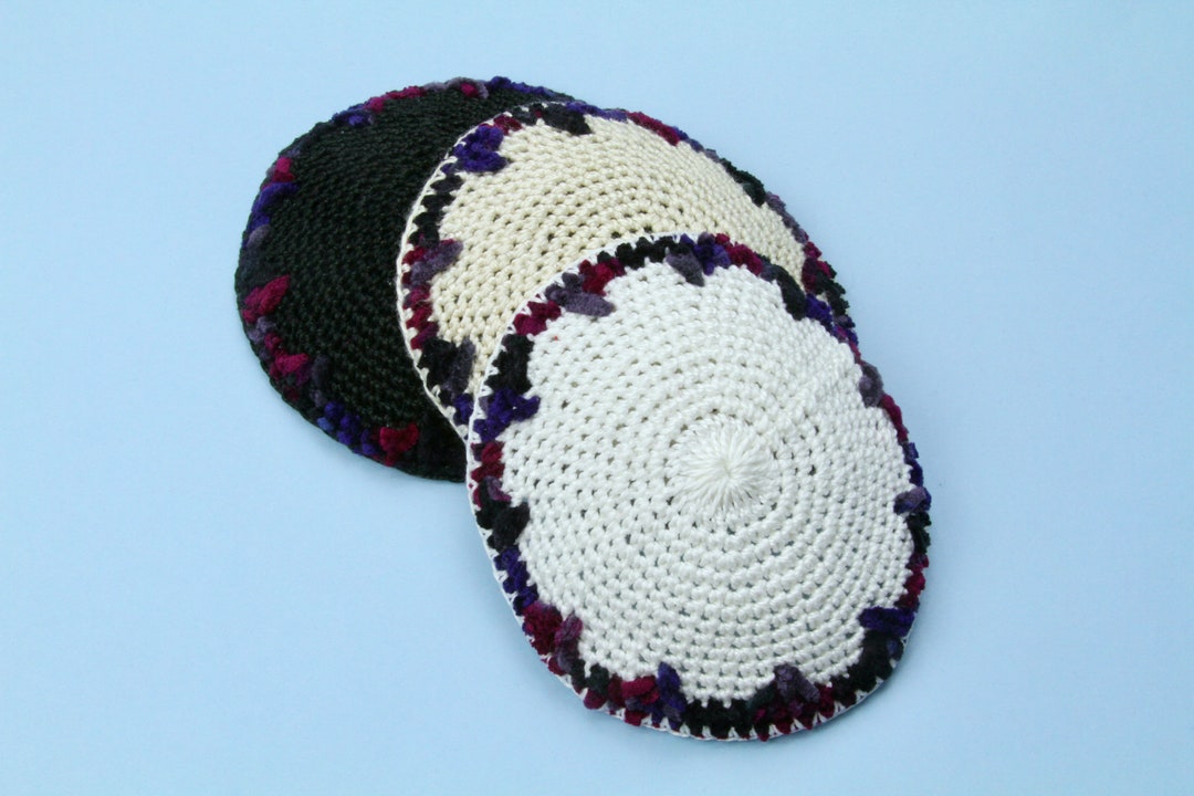 Crochet Kids Kippah Kid's Yarmulke Knitted Kippot - Etsy