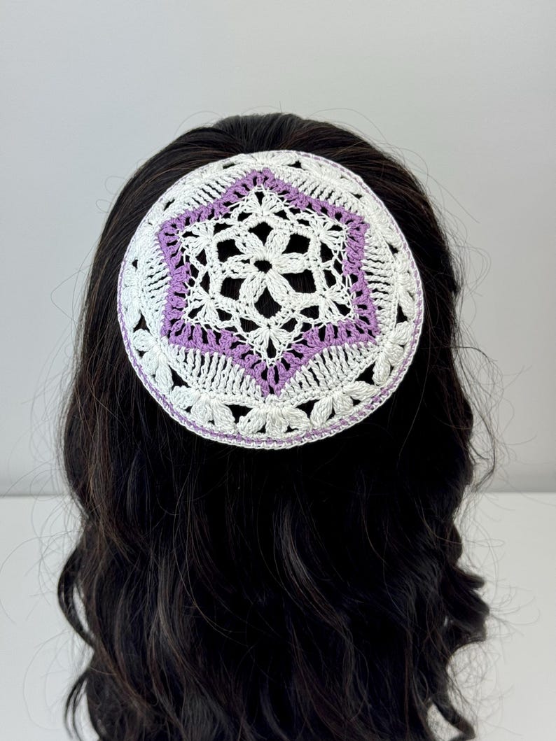 Crochet Star of David Women's Kippah • Ladies Kippah • Jewish Wedding ...