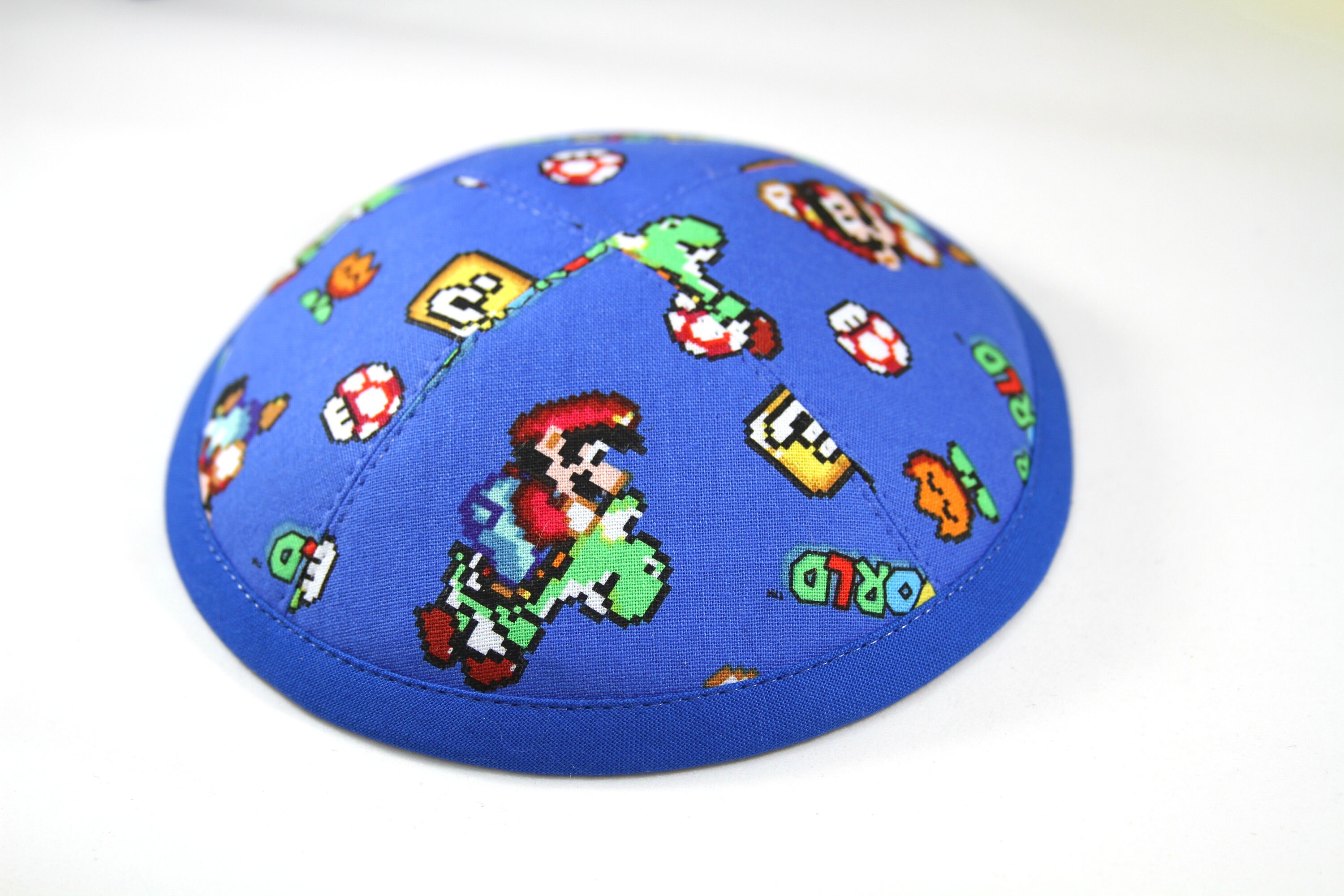 Kid's Kippah • Super Mario World Blue Kippah • Yarmulke - Etsy