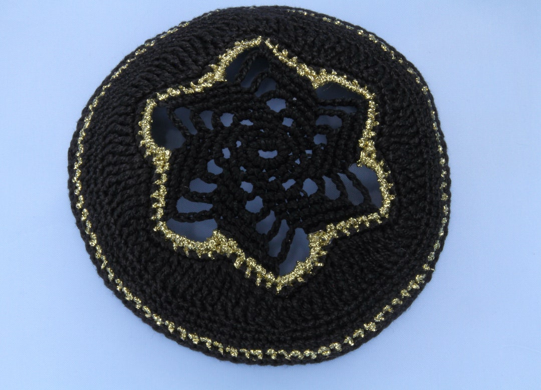 Crochet Star of David Kids Kippah Knitted Kippah - Etsy