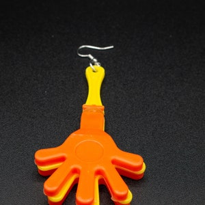 Clapper Hand Party Favor Colorful Toy Earrings (pair or Single Earring ...