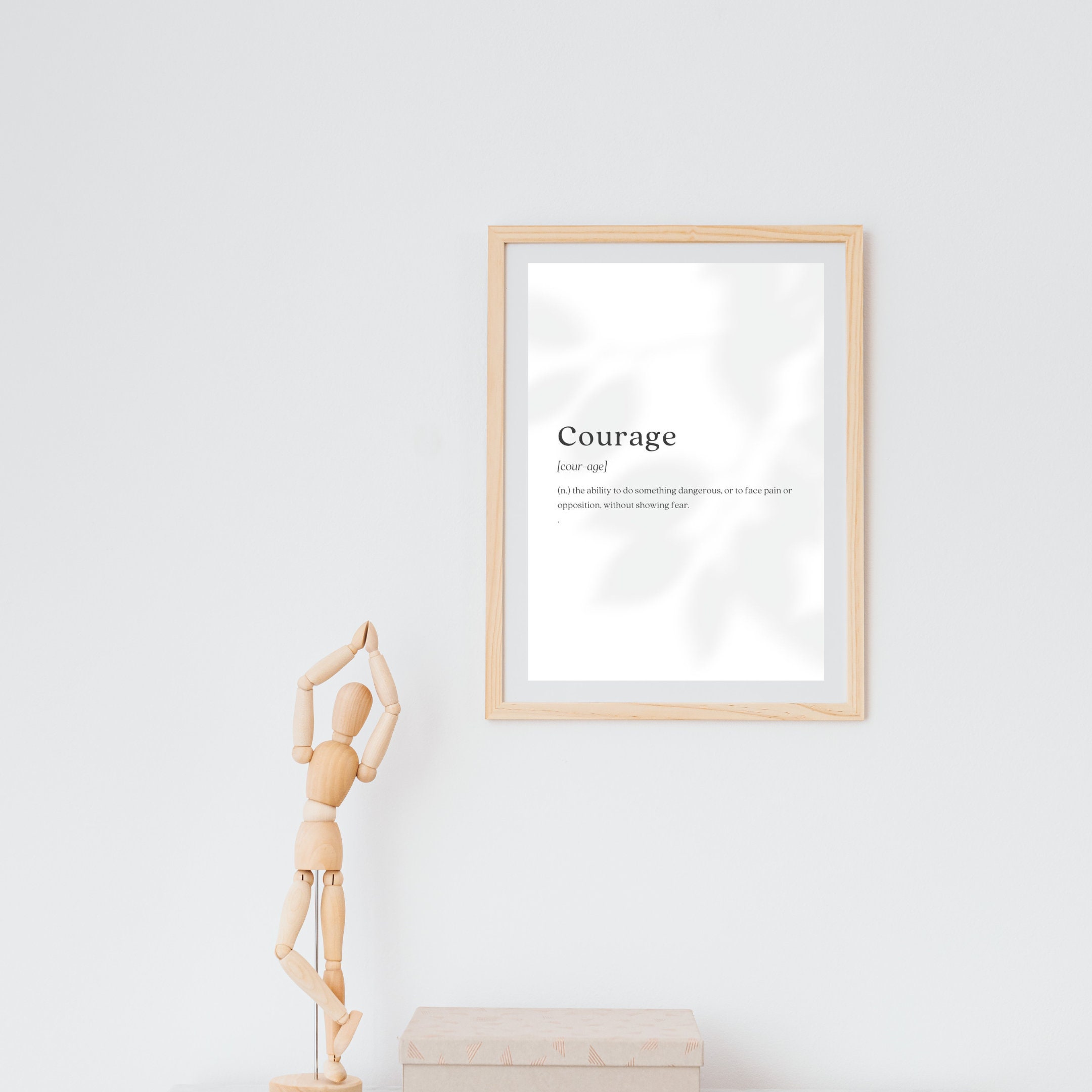 Definition | Courage | Printable Poster | INSTANT DOWNLOAD - Etsy