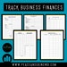 Monthly Business Planner set Goals Track Insights - Etsy