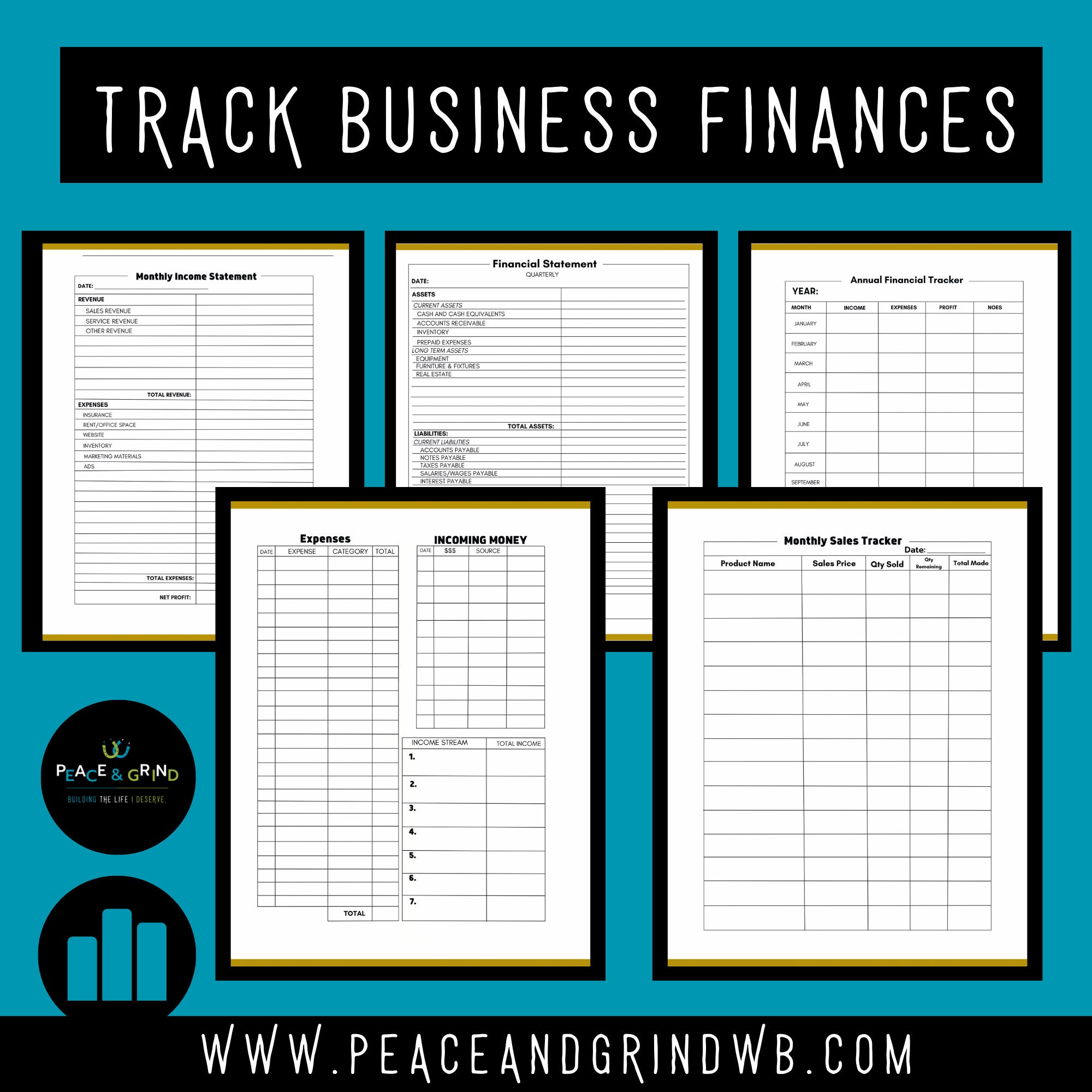 Monthly Business Planner (set Goals, Track Insights) - Etsy