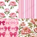 Watercolor Vintage Pink Floral Printable Paper Seamless Shabby Chic ...