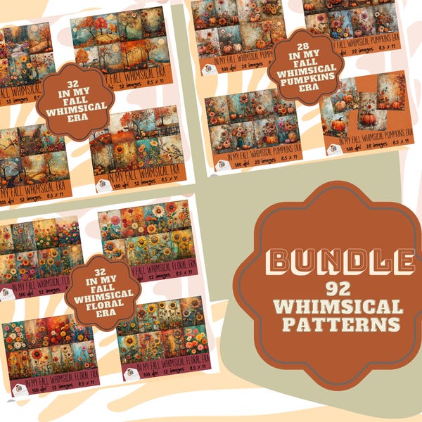 Whimsical Digital Paper - Etsy