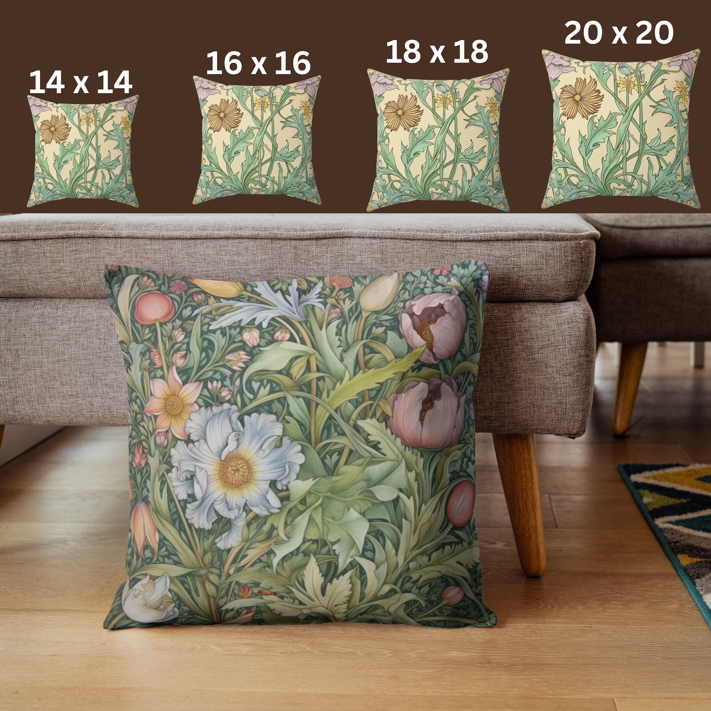 Floral Pattern Cottagecore Accent Pillow Cottagecore Decor - Etsy