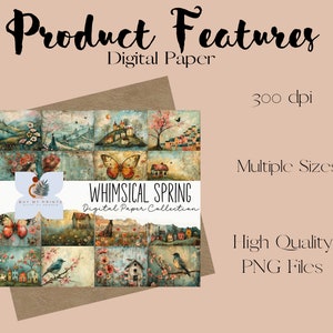 Whimsical Pastel Digital Paper Pack Printable Watercolor Collage Sheets ...