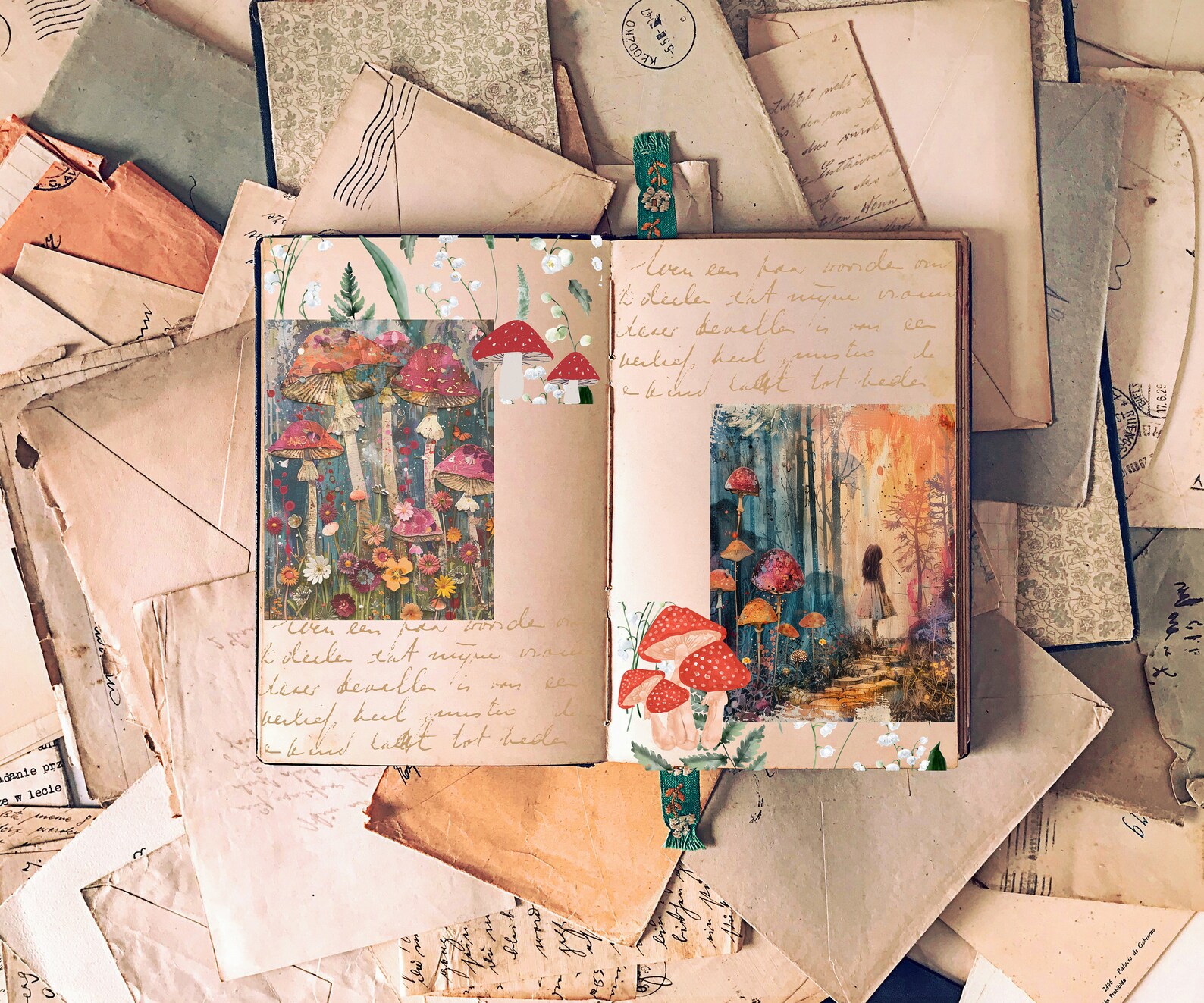 48 in My Whimsical Forest Era Digital Papers, Enchanted Forest Instant ...