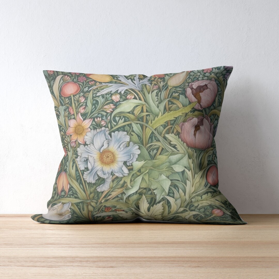Floral Pattern Cottagecore Accent Pillow Cottagecore Decor - Etsy