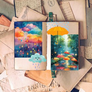48 in My Rainy Day Whimsical Era Printable Paper, Mixed Media ...