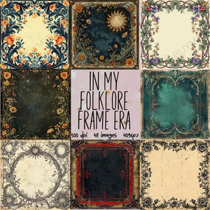 In My Folklore Frame Era Printable Paper, Framed Fantasy Digital ...