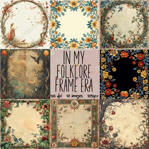In My Folklore Frame Era Printable Paper, Framed Fantasy Digital ...