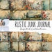 Rustic Shabby Chic Hearts Junk Journal Pages, Vintage Romantic Digital ...