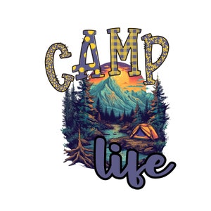 Camp Life PNG File, Camp PNG, Camping Design PNG, Rustic Tent Life Png ...