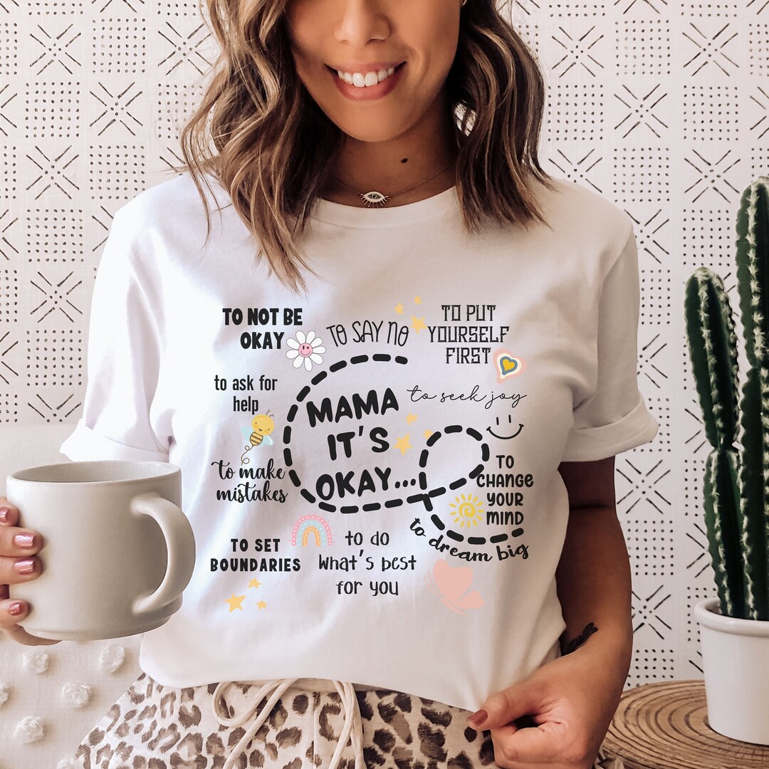 Mama It's Okay PNG Digital File Sublimation Design Clipart, Retro Mama ...