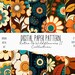 Retro 70s Wildflowers II Digital Paper Set Retro Flowers - Etsy