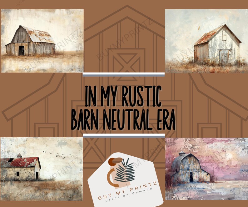 In My Rustic & Rural Neutral Farm Era Digital Backdrops, 20 Farm ...
