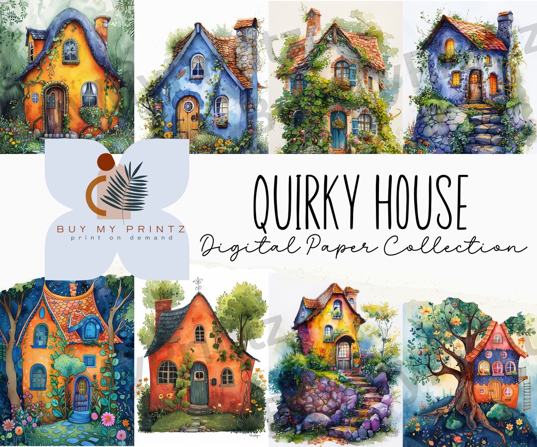 In My Quirky House Era Printable Art Pages, Digital Download, Quirky ...