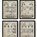 World War 2 Tanks Wall Art Print set of 4 8x10 UNFRAMED Vintage ...