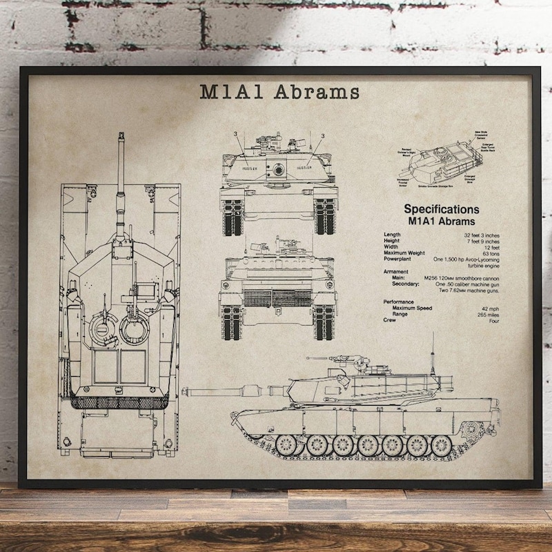 Military Abrams Tank Prints - Etsy