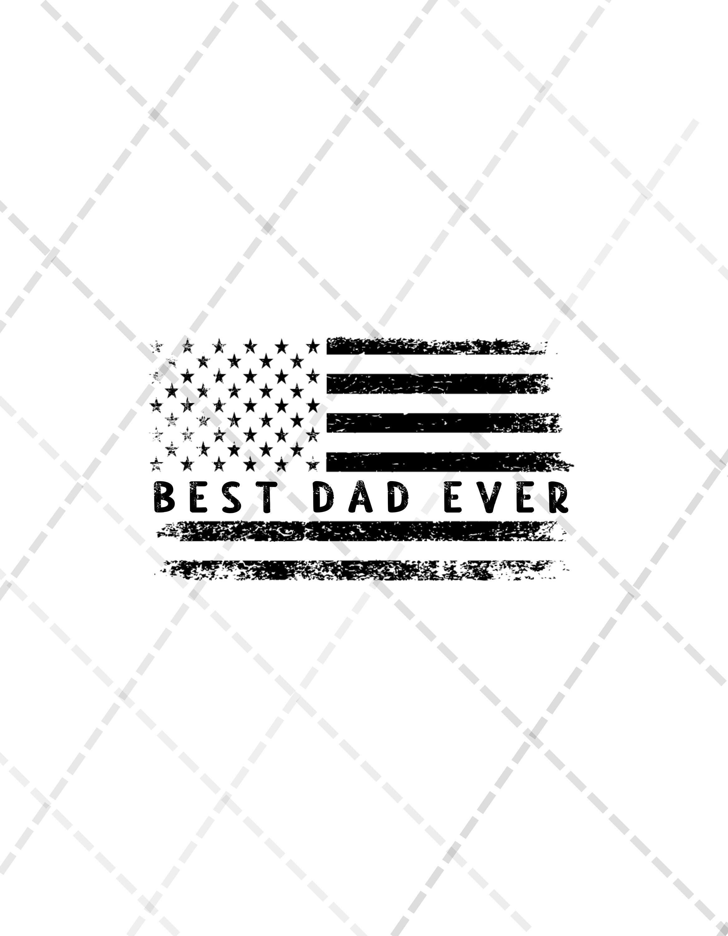 Best Dad Ever American Flag Svg, Png, Jpg - Etsy UK