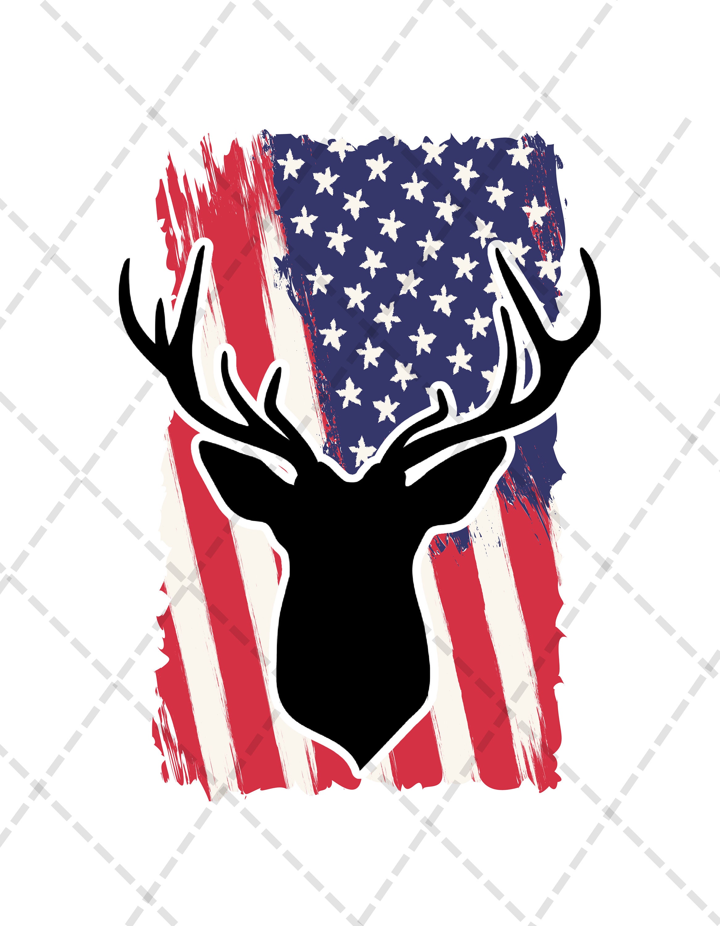 American Buck Red White Blue Png, Jpg - Etsy