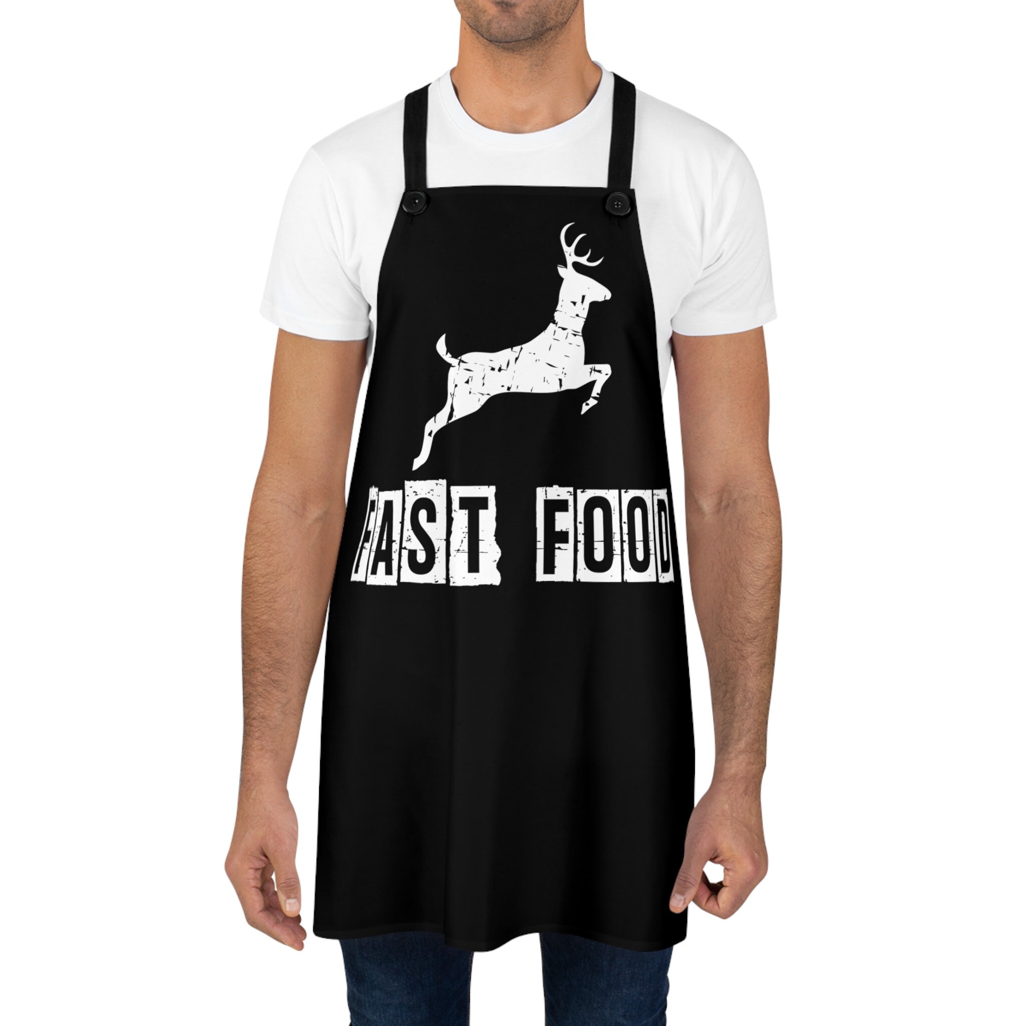 Fast Food Apron Funny Hunting Apron Deer Hunting Sarcastic - Etsy